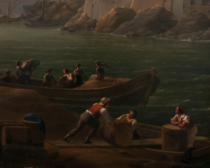 Le phare de Gênes par Jean-Joseph-Xavier Bidault